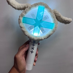 Engenebong, Pink Bunny Enhyphen Crochet Fluffy Lightstick Cover - Etsy