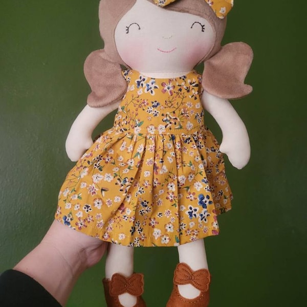Handmade Rag Doll, Design Your Own Doll, Custom, 40cm (16”), Dress up ...
