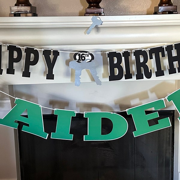 Driver License Birthday Banner ,road Sign Birthday Banner, Driver ...