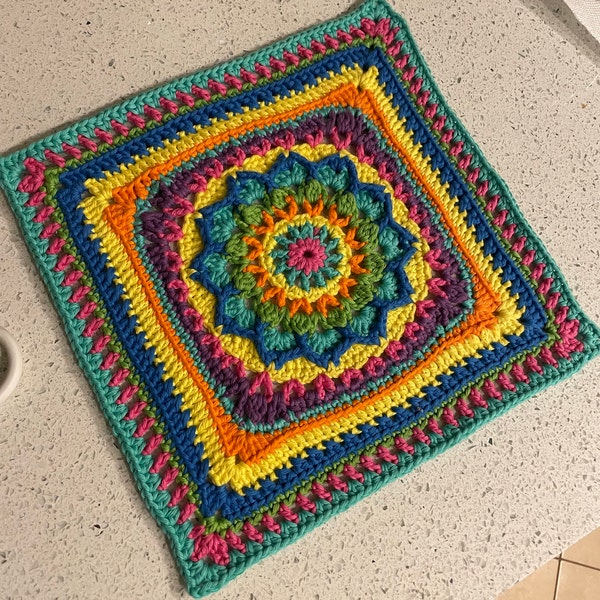 Brand New Day | Granny Square Pattern, Crochet Granny Square, Large ...