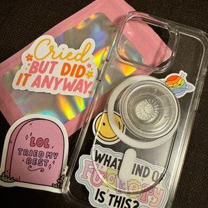 Positive Affirmation Sticker // Waterproof Mental Health Sticker ...