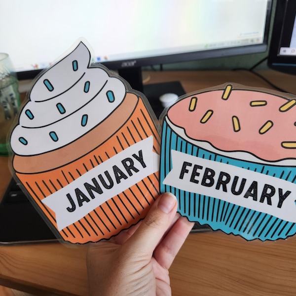 Birthday Display, Classroom Birthdays, Neutral Boho Modern Classroom ...