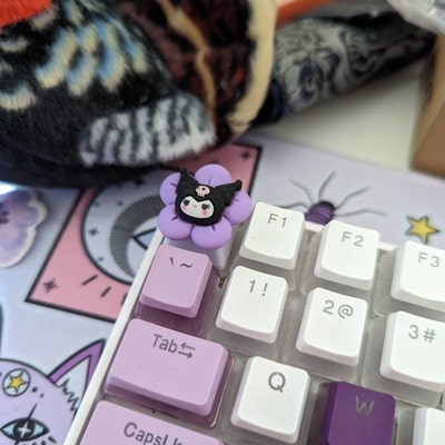 Cartoon Keycap Kawaii Mechanical Keyboard Pink Keycap 3D Keycaps Flower ...