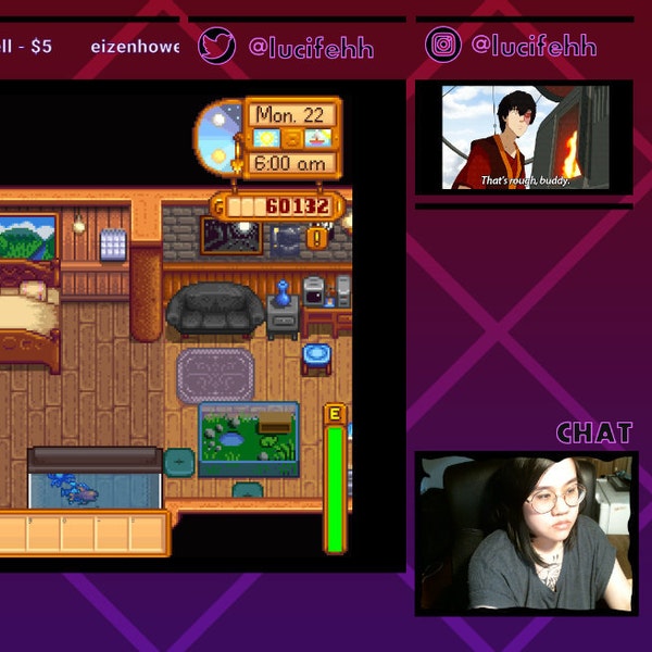 Black Webcam Frame Overlay, Webcam Border, Custom Twitch Streamlabs OBS ...