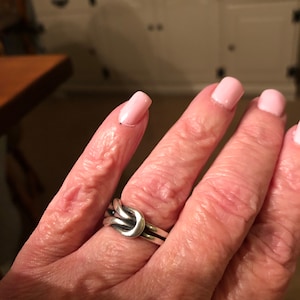 Stack Ring Silver Stacking Granulation Ring Pebble Stack - Etsy