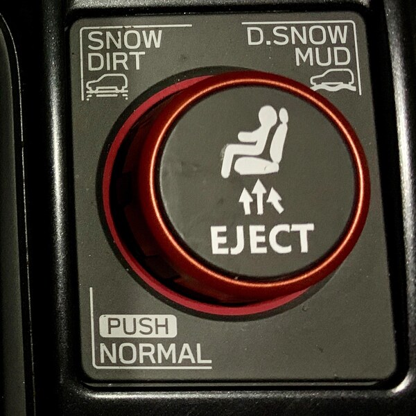Eject Button Decal, Car Decal, Eject Passenger Button, Blank Button ...