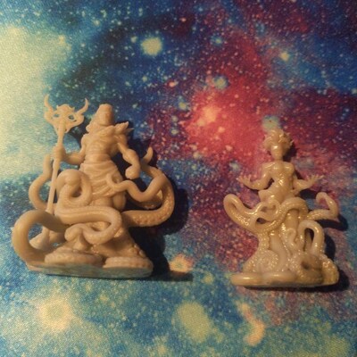 Cecaelia, Male and Female Resin Miniature for D&D Dungeons and Dragons ...