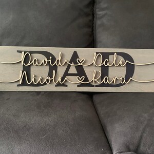 Personalized Fathers Day Gift / Father's Day Gift / Dad Sign / Gift for ...