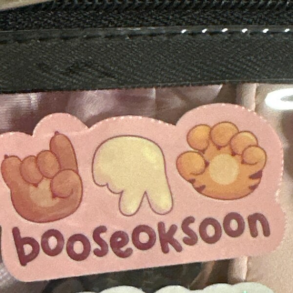 BSS Booseoksoon Hand Signs Sticker - Etsy