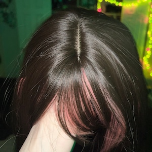 Ice Blue Mullet Wig With Bangs, Light Blue Irregular Length Wig, Men's ...