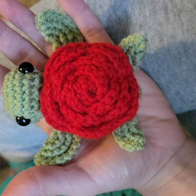 Rose Turtle Crochet Pattern PDF Download, Beginner Friendly Amigurumi ...