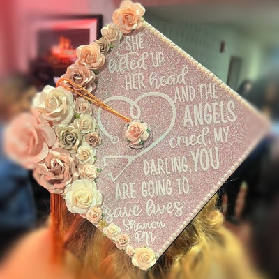 Lifted Her Head Angels Cried Graduation Cap Topper - Etsy