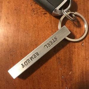 Custom Bar Keychainpersonalized Key Chaincustom Coordinates | Etsy