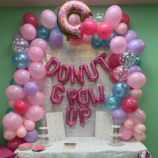 Balloon Garland Kit Donut Grow up Party Donut Balloons Donut Donut Birthday Party Balloons - Etsy