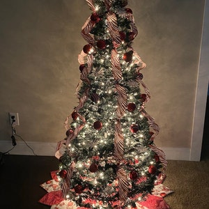 Christmas Tree Skirt 42 Inch Diameter Candy Quilted Green | Etsy