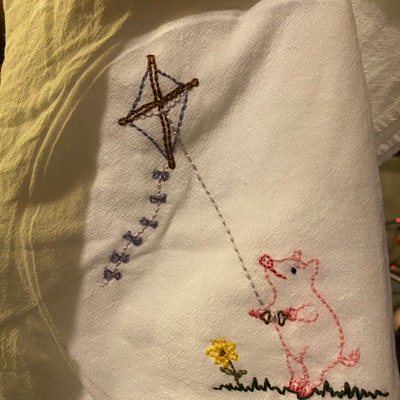 Set of 4 Flying Pig Hand Embroidery Patterns PDF Pigs in - Etsy