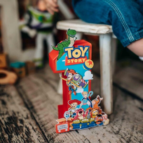 Toy Story Theme 3D Letters or Numbers | Toy Story Theme | Woody Buzz ...