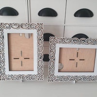 Frm03-decorative Photo Frame, Laser Cut Files, Laser Cut Model, Stand ...