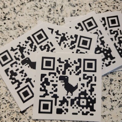 Rick Roll Sticker, QR Code Sticker, Meme Sticker, Joke Waterproof Vinyl ...