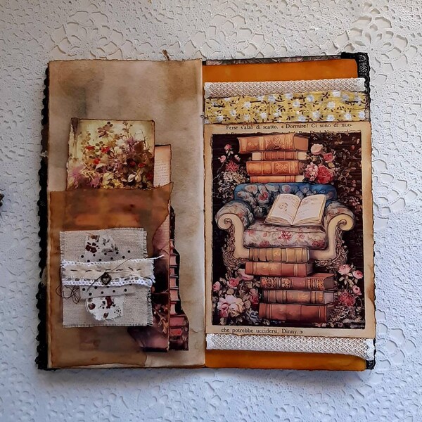 78 Burnt Orange Junk Journal Pages - Colorful Junk Journal for ...