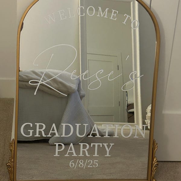 Graduation Party Decal for Graduation Welcome Sign Custom Grad Party ...