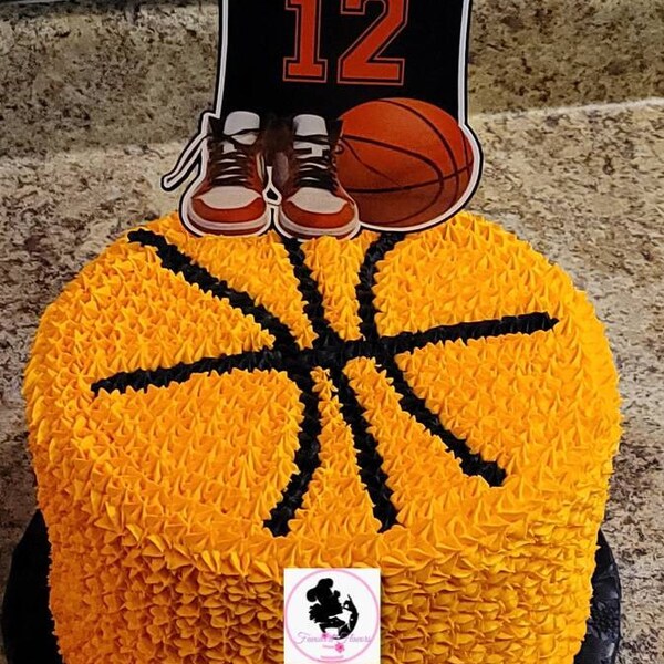 Custom Basketball Jersey Cake Topper, Personalized Basketball Cake ...