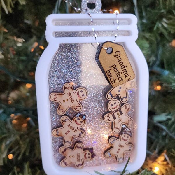 Cookie Jar Ornament SVG - Digital File Cookie Jar - Gingerbread Cookie Jar File - Laser File for ...