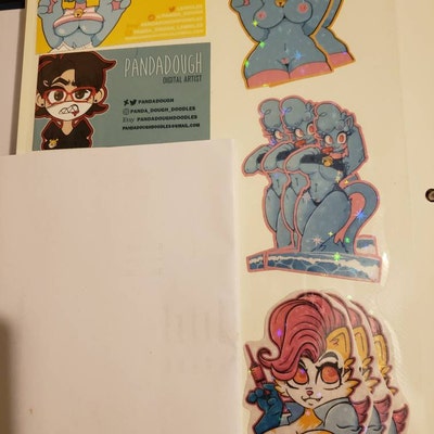 Mareanie /// Bookmark Sticker Laminated Charm Resin Pin Keychain Print ...