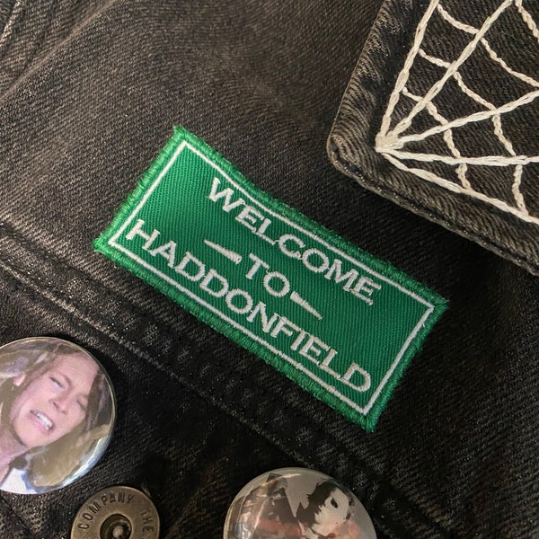 Haddonfield Sign Embroidered Patch. Horror Movie Inspired Patches. Iron ...