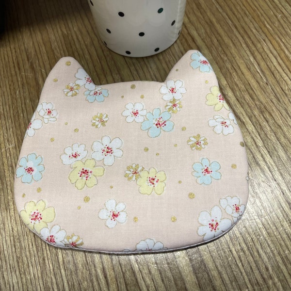 Cosy Cat Coaster Mug Rug PDF Sewing Pattern; Cat Mugrug; Beginner ...