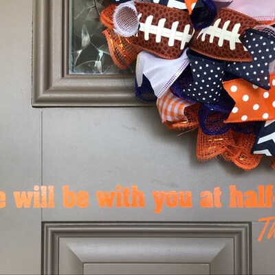 Football Front Door Decal Sports Theme Door Saying - Etsy