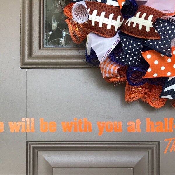 Football Front Door Decal, Sports Theme Door Saying, Basketball ...