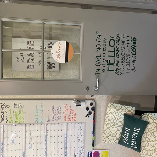 Classroom Door Decal Decor Positive Affirmations in Case No One Told ...