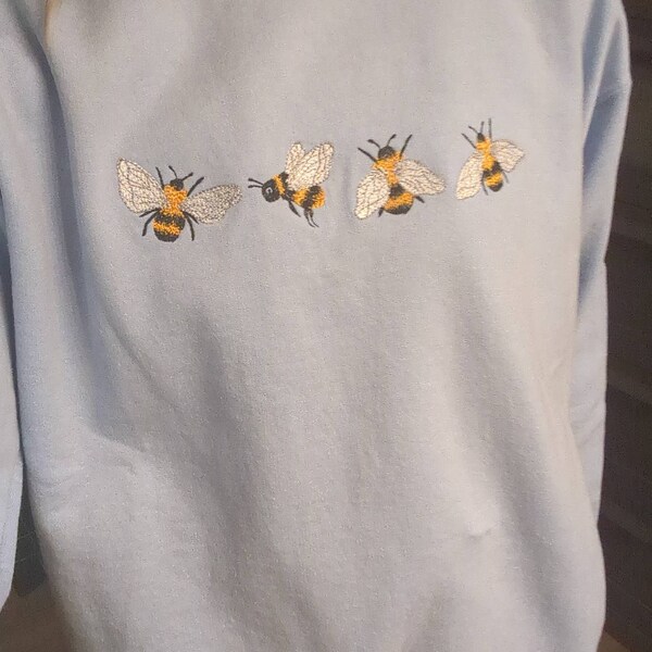 Bee Embroidered Hoodie, Cute Bee Hoodie, Bee Lover Hoodie, Themed Gifts ...