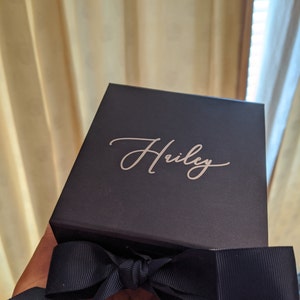 Personalised Navy Gift Box - Small - Etsy UK