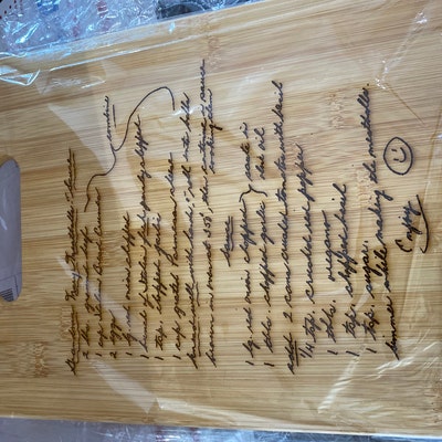 Hand Written Letter to Mom Engraved on A Wooden Heart Gift - Etsy