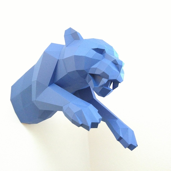 Salamander Papercraft Kit in Black and Yellow. DIY Salamander for ...