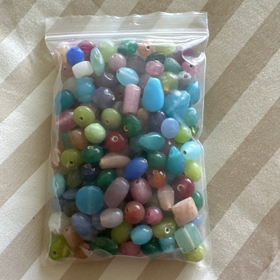 50grams Colorful Mix Color Beads Small Beads mix Shape Glass Beads . G6 ...