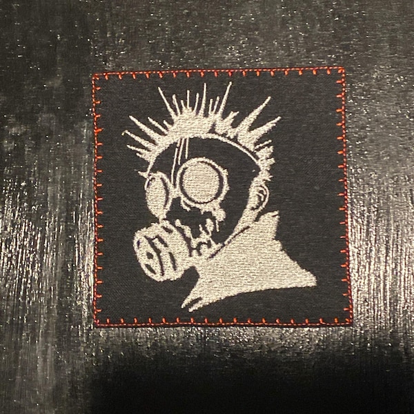 Retro Gas Mask Patch, Cyberpunk Patch, Apocalypses Punk Patch Sew On ...