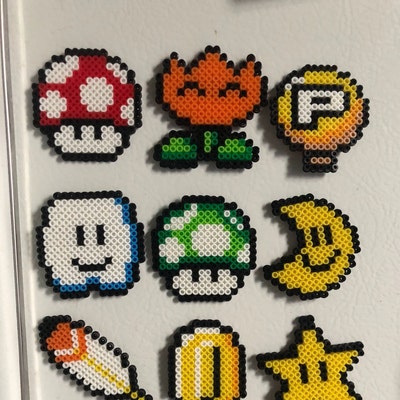 Super Mario Power-ups Magnet Set Small 9 Pcs. - Etsy