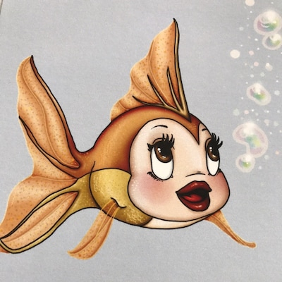 Cleo Fish Pinocchio Postcard - Etsy