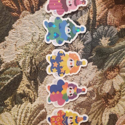Holographic Clowns Sticker Pack - Etsy