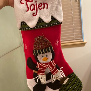 Personalized Snow Cap Christmas Stockings Holiday Décor | Etsy