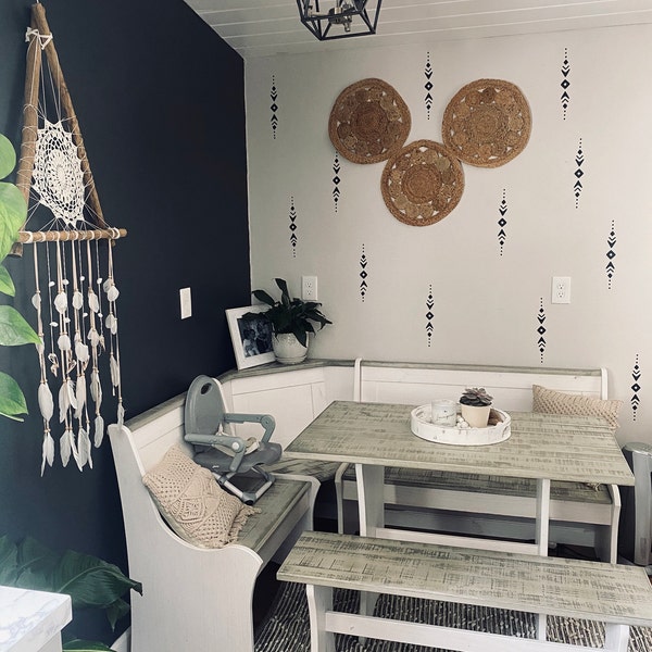 Tribal Pattern Wall Decals - Modern Wall Stickers, Boho Nursery Decor ...