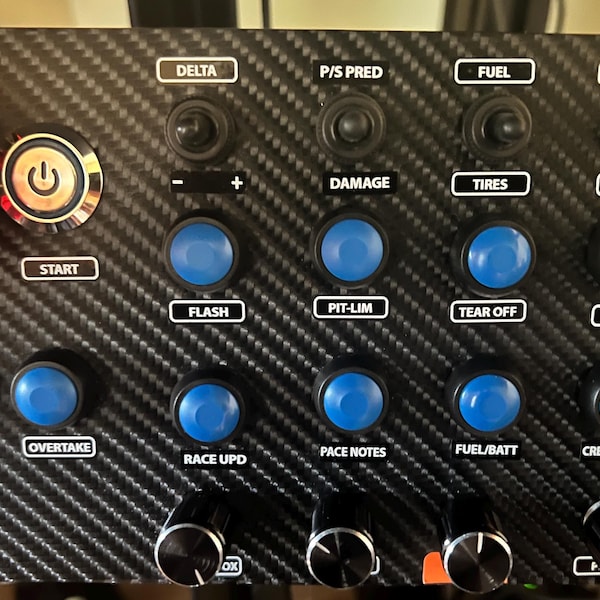 Fanatec Rally Module 10mm Stickers for Various Simulator Wheel/button ...