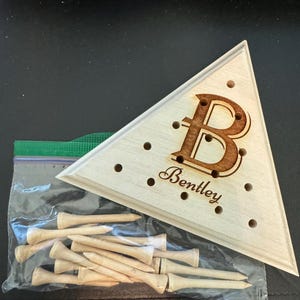 Willys Wooden Triangle Golf Tee Game - Etsy