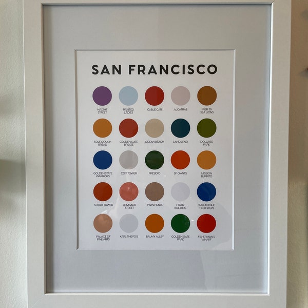 Chicago Color Palette Print - Etsy