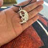 Lady Riding the Moon Lead Free Pewter Pendant Necklace - Etsy Canada