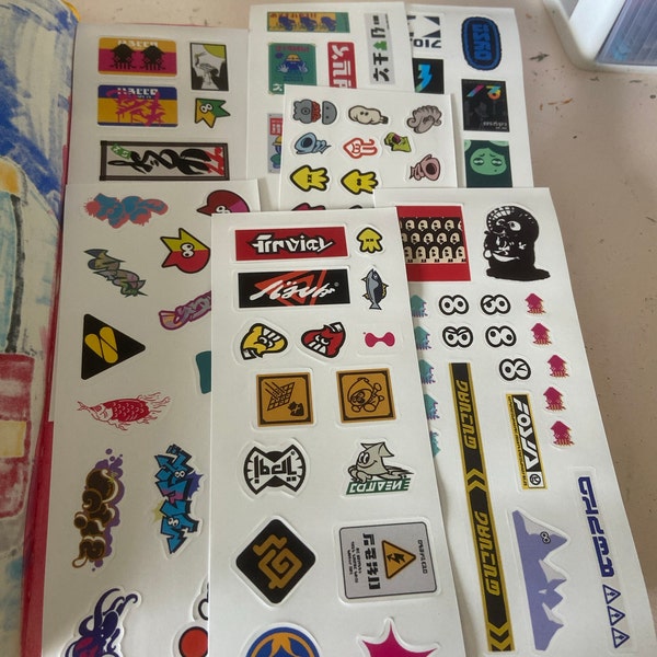 Splatoon Stickers Splatoon Inspired Fan-art Badge Stickers 100 ...