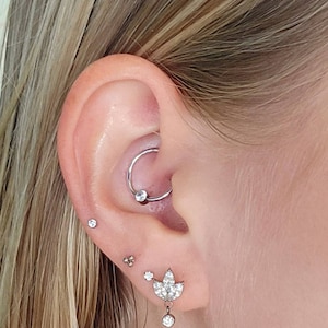 Double Stacked Tiny Pyramid 316L Stainless Steel Conch Clicker - Etsy